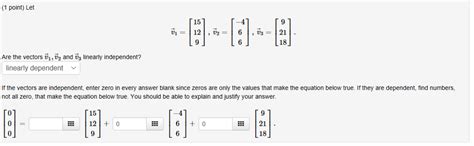 solved let v 1 vector [15 12 9] v 2 vector [ 4 6 6]
