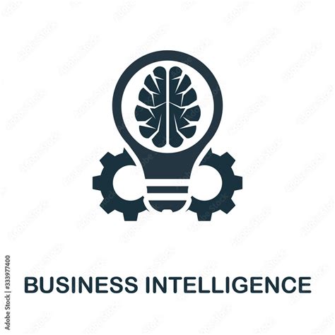 Business Intelligence Icon Simple Creative Element Filled Business