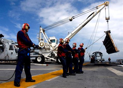 US Navy 090724 N 8283S 213 Sailors Assigned To The Air Department Of