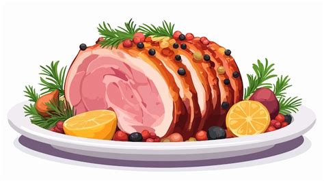 Delicious Honey Baked Ham Platter Food For Gourmet Culinary Creations