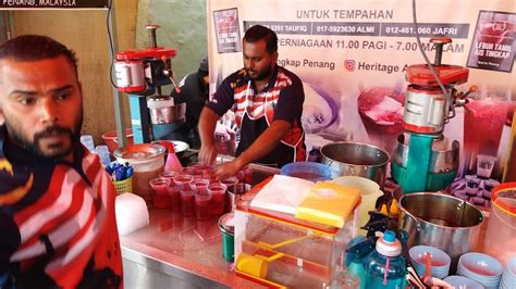 Ais Tingkap Dessert Hawker Stall Cuisine At George Town Penang