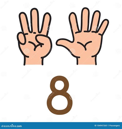 Number Eight Stock Photo Cartoondealer