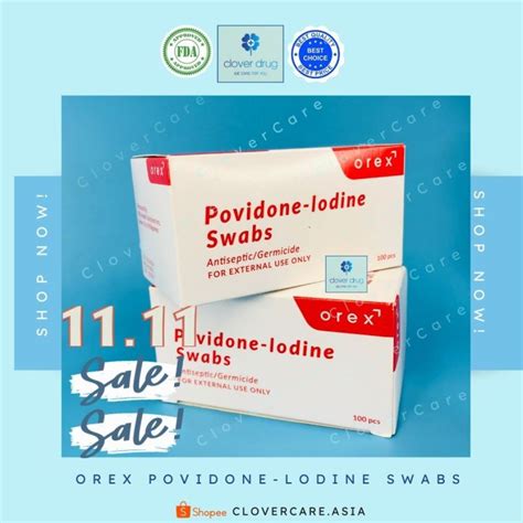 Orex Povidone Swabs 100pc Box Lazada Ph