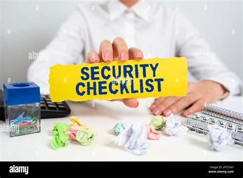 Handwriting Text Security Checklistprotection Of Data And System Guide