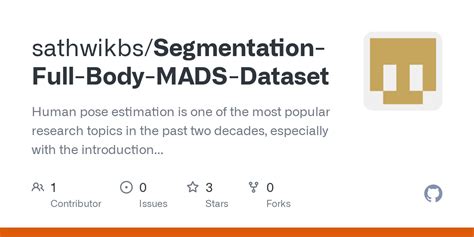 GitHub Sathwikbs Segmentation Full Body MADS Dataset Human Pose