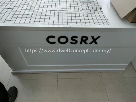 Cosrx Acrylic Signage Specialist Kedai Papan Tanda 3d Kilang