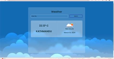 Shreya Upadhyaya On Linkedin Webdevelopment Weatherapp Internship