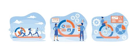 Premium Vector Agile Development Process With Running It Developers