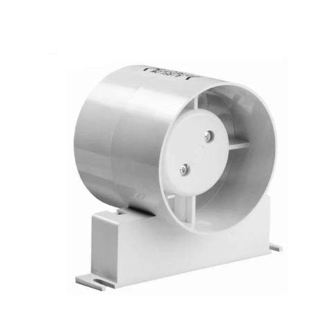 IP44 100mm In Line Axial Extractor Fan Unit 85m3 H In White For