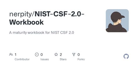 Github Nerpity Nist Csf 2 0 Workbook A Maturity Workbook For Nist Csf 2 0