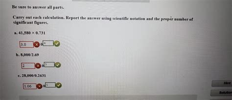 Solved Be Sure To Answer All Parts Carry Out Each Chegg