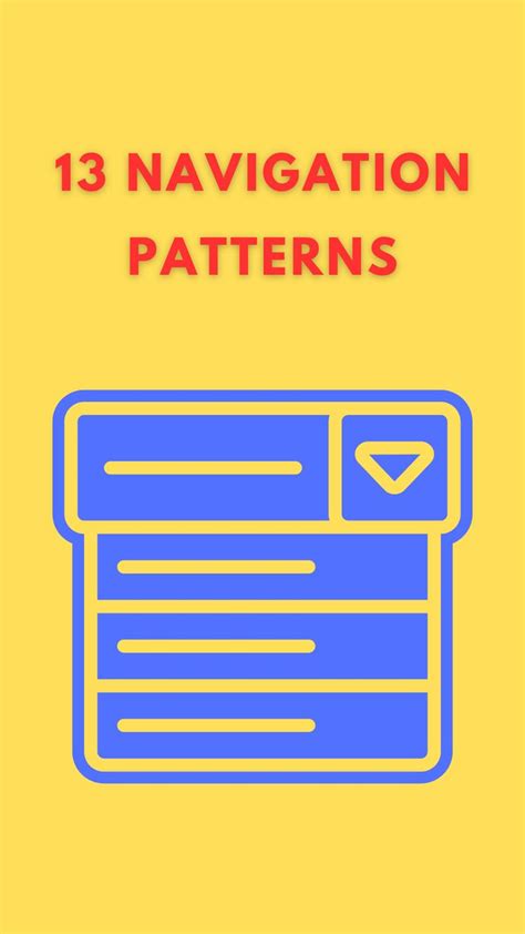 13 Navigation Patterns