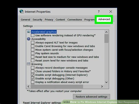 4 Ways To Fix Windows Internet Explorer Not Responding Wikihow