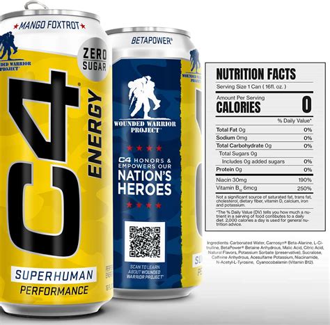 Getuscart C4 Energy Carbonated Zero Sugar Energy Drink Pre Workout