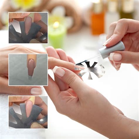 Pro 9 Tamanhos Easy French Smile Cut V Line Shape Tips Manic
