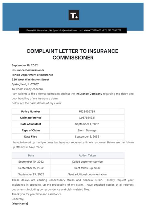 Free Simple Complaint Letter To School Template To Edit Online