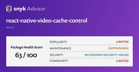 React Native Video Cache Control Npm Package Snyk