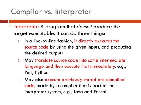 Compiler Vs Interpreter
