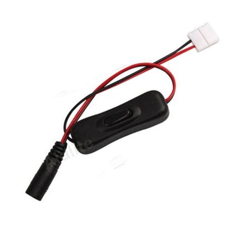 SLC A E P S DC Power Connector Cable With On Off Switch For Strip Light X Mm Female DC