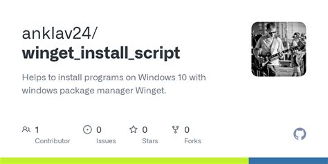GitHub Anklav Winget Install Script Helps To Install Programs On Windows With Windows