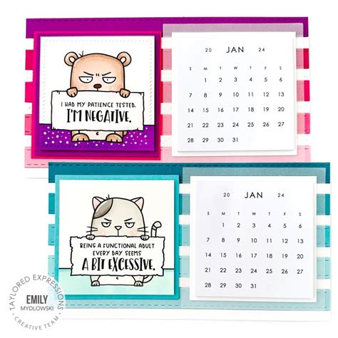 Taylored Expressions 2024 Calendar Release Inspiration Pops Of Paper