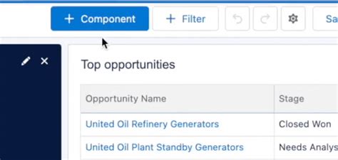 how to create a metric dashboard component in salesforce salesforce emily