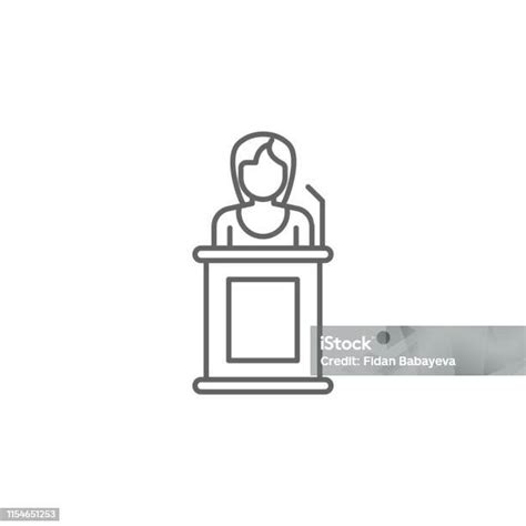 정의 증인 개요 아이콘입니다 법률 그림 선 아이콘의 요소입니다 징후 기호 및 벡터는 웹 로고 모바일 앱 Ui Ux에 사용할 수