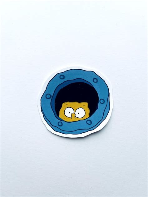 Spongebob Window 3 50 Etsy Unique Items Products Window Stickers