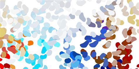 Light Blue Yellow Vector Pattern With Abstract Shapes 2895854 Vector