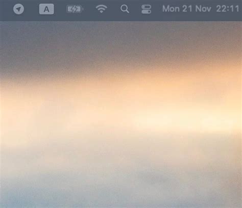 Low Res Clock On Inactive Menu Bar Rmacos