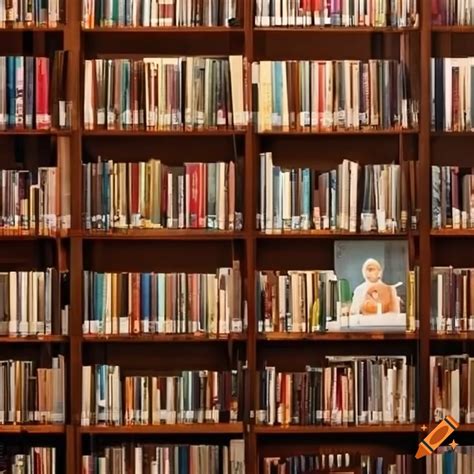 Vibrant Library Poster With Books Films And Music On Craiyon