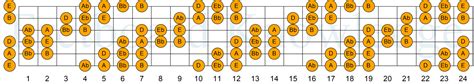 D Eb E Ab A Bb B Fretboard Knowledge