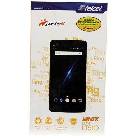 Smartphone Lanix Ilium Lt510 8gb Negro Telcel Walmart En Línea