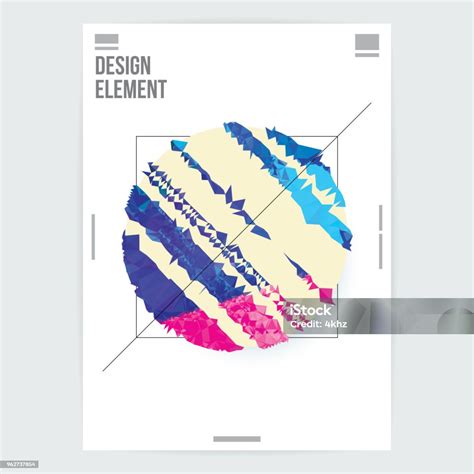 Abstrak Bentuk Lingkaran Desain Grafis Poster Tata Letak Template