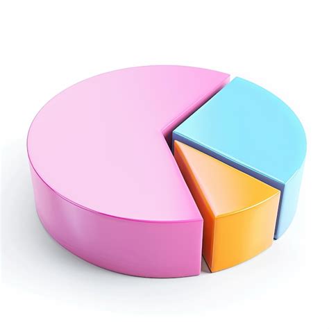 two parts pie chart divided into 2 parts divided into two parts 3d