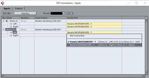 Issue With VST Connection Input Panel MOXF Series Music Production Synthesizers Synth Forum