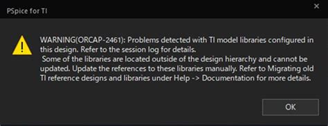 Pspice For Ti Cannot Run The Simulation Simulation Hardware
