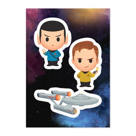Star Trek The Original Series Hoja De Pegatinas Chibi Paramount Shop