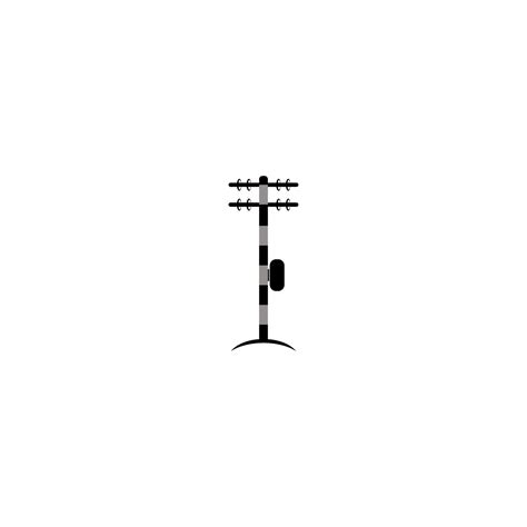 Electric Pole Logo Design Vector Vector Art At Vecteezy