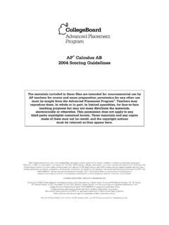 AP Calculus AB Scoring Guidelines College Board Ap Calculus Ab Scoring Guidelines