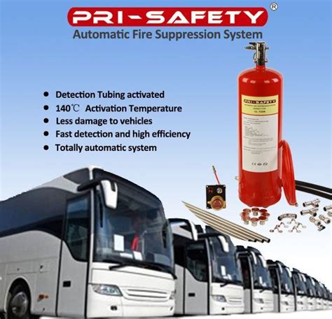 Ece R107 Approved Automatic Fire Suppression Systems For Bus Eigines
