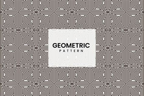 Premium Vector Seamless Geometric Shape Lines Pattern
