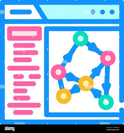 Knowledge Graph Seo Color Icon Vector Illustration Stock Vector Image And Art Alamy