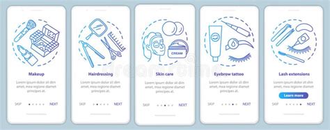Beauty Salon Onboarding Screen Stock Illustrations 120 Beauty Salon