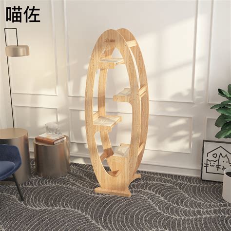 貓咪最愛實木貓跳台多層設計滿足玩樂需求 － 松果購物