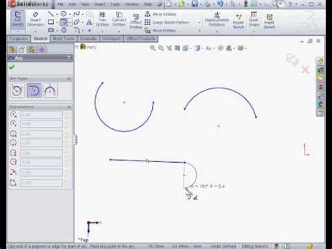 SolidWorks Tutorials Arc Tool YouTube