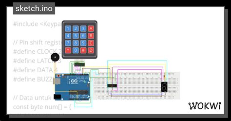 Keypad Seven Segment Wokwi ESP32 STM32 Arduino Simulator