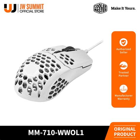 Cooler Master Mastermouse Mm710 Matte White Gaming Grade Optical Gaming