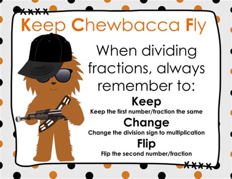 Dividing Fractions Poster Teaching Resources