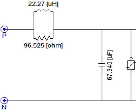 Internal Circuitry Of The Meta Lightning Arrester Modeled In Pscad 26